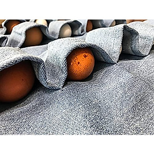 Backyard Barnyard 18 Pocket Soft Durable Denim Egg Gathering Apron FREE RUSTIC GIFT BAG INCLUDED! Collecting Chicken Duck Quail Poultry Eggs