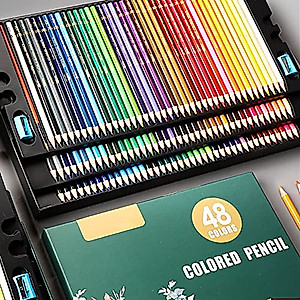 Artist Colored Pencils Set for Adult Coloring Books, Soft Core, Professional Numbered Art Drawing Pencils for Sketching Shading Blending Crafting, Gift Tin Box for Beginners Kids (120 Colors)