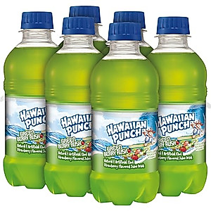 Hawaiian Punch Green Berry Rush Fruit Juice Drink, 10 Fl Oz Bottles, 24 Count (4 Packs Of 6), Ready-to-drink, On-the-go, Caffeine-free, Carbonation-free, Gluten-free, Excellent Source Of Vitamin C