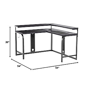 Z-Line Designs Series 1.2 Performance L Desk, Grey