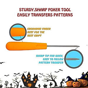 12 Pieces Professional Pumpkin Carving Kit Tool Heavy Duty Stainless Steel Tool Set with Storage Carrying Case Used As a Carving Knife for Pumpkin Halloween Decoration …