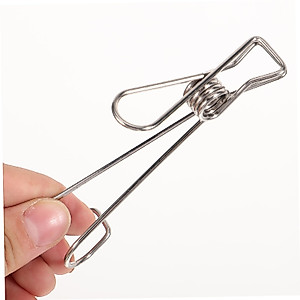 ABOOFAN 48 Pcs Golden Hook Over Door Hanger Towel Racks Bathroom Rack Towel Hanger for Bathroom Tail Wire Over Door Towel Rack Bathroom Towel Rack On The Door Towel Clip Stainless Steel