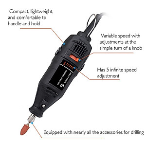 Handheld Electric Grinding Tool Set Mini Portable Rotary Drill Grinder Versatile Cutting Polishing Sanding Machine Bits Engrave Tools Kit with Accessories DIY Kits