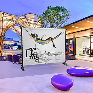 JJ'S PROMO Custom Step and Repeat Backdrop | 9ft Tension Fabric Banner Stand Backdrop | Excluding Aluminum Thick Tube Stand (Optional) | Personalized backdrops for Events | Made in California