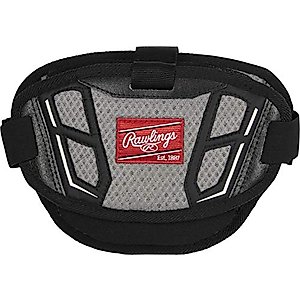 Rawlings NOCSAE Arc Reactor Core Baseball Catcher's Protective Heart Guard Attachment Piece, Black, Model:CPAPN-B