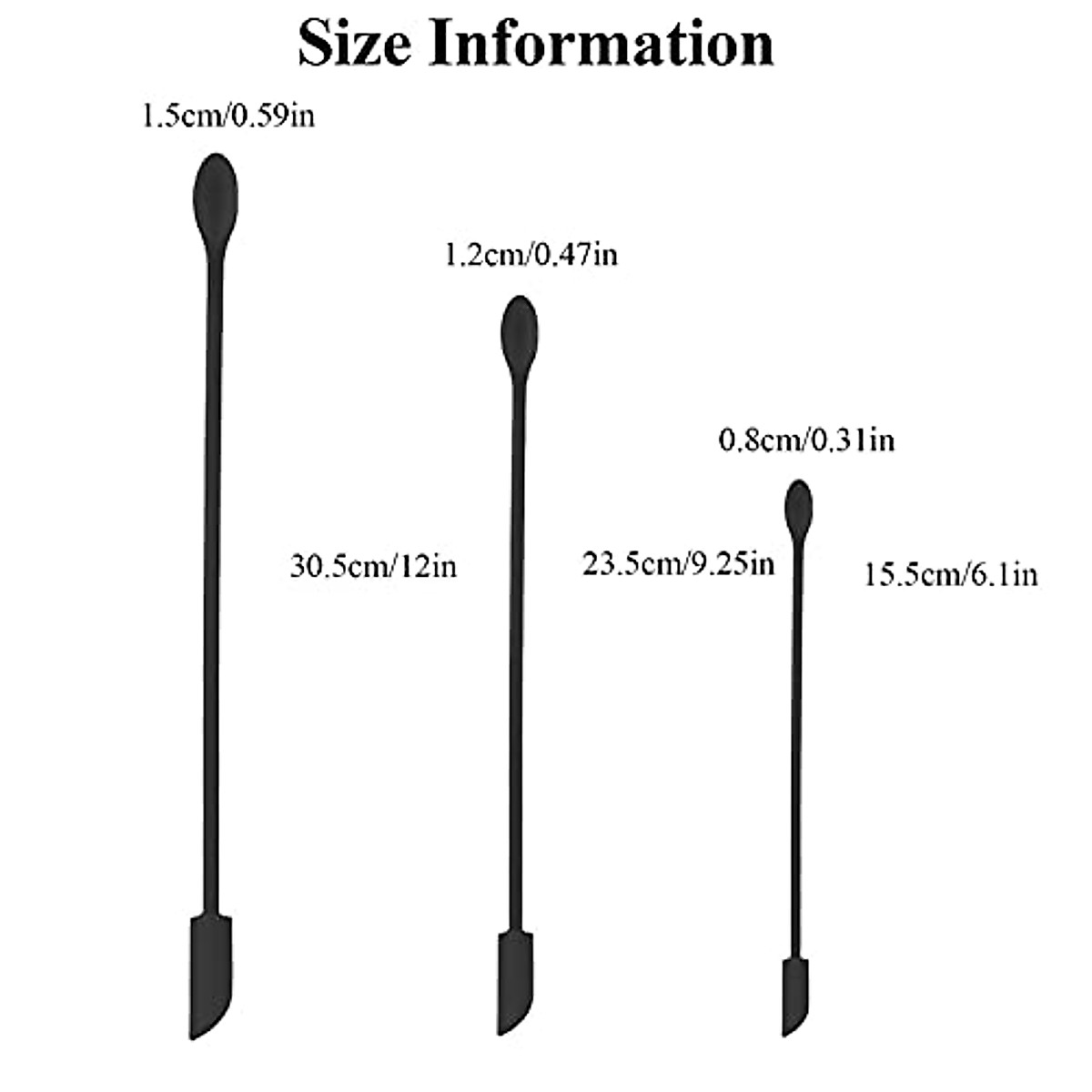 Mini Spatula Silicone, 6 PCS Jar Spatula Last Drop Small Spatulas, Reusable Double-ended Tiny Silicone Spoon Spatula for Kitchen and Beauty