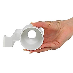 Home-X White Air Freshener Spray Holder for Home Bathroom Fits Toilet Deodorizer and Aerosol Odor Eliminator
