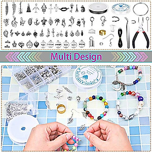 Jewelry Making Kit, Paxcoo Necklace Making kit with Jewelry Wire, Jewelry Tools and Findings, Crimp Beads, Bracelet Clasps and Closures for Beading, Jewelry Making Supplies and Repair