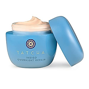 TATCHA Indigo Overnight Repair: Serum in Cream Treatment, Fragrance Free, 50ml | 1.7 oz