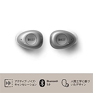 KEF Mu3 Noise Cancelling True Wireless Earphones,Grey
