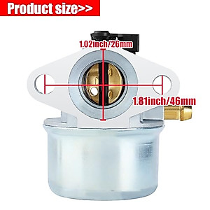 YOFMOO Carburetor Compatible for 497314 497347 497410 497586 498170 498254 498255 498966 499617 692648 693909 694202 698444 790821 799868 799872 14111 122000 50-657 520-966