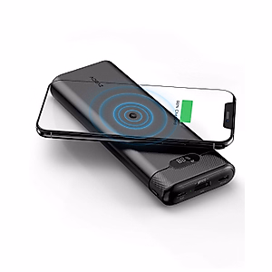 AIDEAZ Wireless Power Bank Portable Charger, USB-C 20000mah Battery Pack Fast Charging with LCD Display, Powerful Portable Charger compatible with iPhone12 Mini/12/12 Pro/12 Pro Max/11 Pro/XS and More