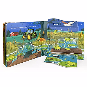 John Deere Kids Good Night Tractor on the Farm: Deluxe Lift-a-Flap & Pop-Up Surprise Board Book, Ages 2-6