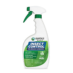 Earth's Ally Insect Control for Plants | Safe Outdoor & Indoor Plant Insecticide, Spider Mite, Aphid & Mealybug Killer - Effective Spray for Organic Garden & Household Plants, Ready-to-Use, 24oz