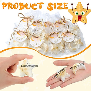 Demissle 20 Pcs Baby Shower Soap Favors Soap Baby Shower Favors Soap Gift Set with White Greeting Card Handmade Soaps for Guests Baby Shower Favors Decorations Gift (Moon)