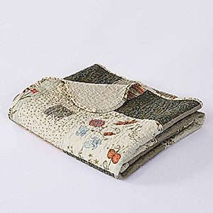 Greenland Home Sedona Throw Blanket, Taupe 50 x 60 inch