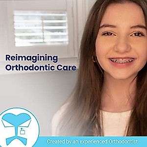 Ortho-buddy Orthodontic Toothbrush for Braces, Nylon Bristle Toothbrush for Teens & Adults with Braces, Brackets, and Wires for Regular & Interdental Cleaning of Teeth & Gums - Brown, Pack of 1