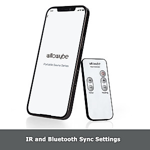 WillowyBe Portable Steam Sauna with Bluetooth Control, Steamer, Body Tent, Foldable Chair | Personal Home Spa