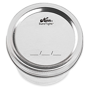 Kerr 12-Count Wide Mouth Pint Glass Mason Jars 16-Ounces with Lids and Bands per (1-Case), Clear