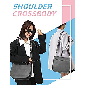 Crossbody Bags Purses Women Vegan Leather Leopard Guitar Strap Shoulder Bucket Handbags Designer Top Zipped Pockets Hobo Bags Gray