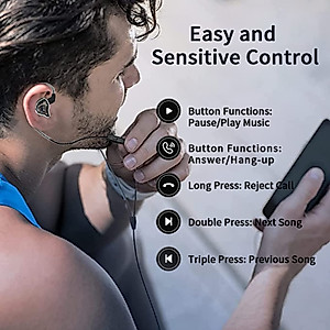 CCZ Warrior Stage in Ears Monitors Wired Earbuds with 3BA 1DD Hybrid Drivers, Noise Isolating in Ear Earphones Headphones with High Fidelity Clear Sound for Singer, Studio, Live Band, Gaming, Chatting