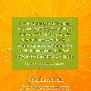 Puritans Pride Vitamin C 1000mg with Rose Hips for Immune Supports by Puritan's Pride to Support a Healthy Immune System 250 Caplets