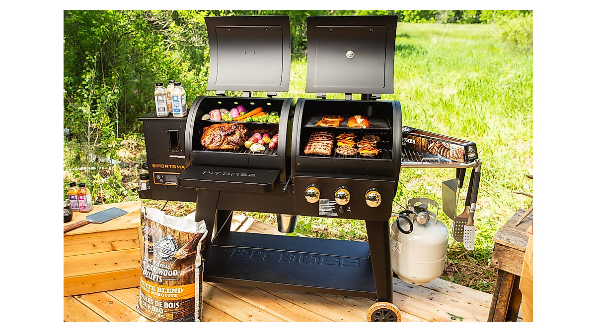 Pit Boss PB1230SP Wood Pellet & Gas Combo Grill