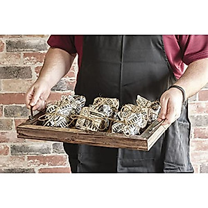 G.E.T. P-GT-1212-W 12" x 12" White Food Word Text Grease-Resistant Food-Safe Wrap Paper, Deli Wrap, Clipper Mill (1000 Pieces)