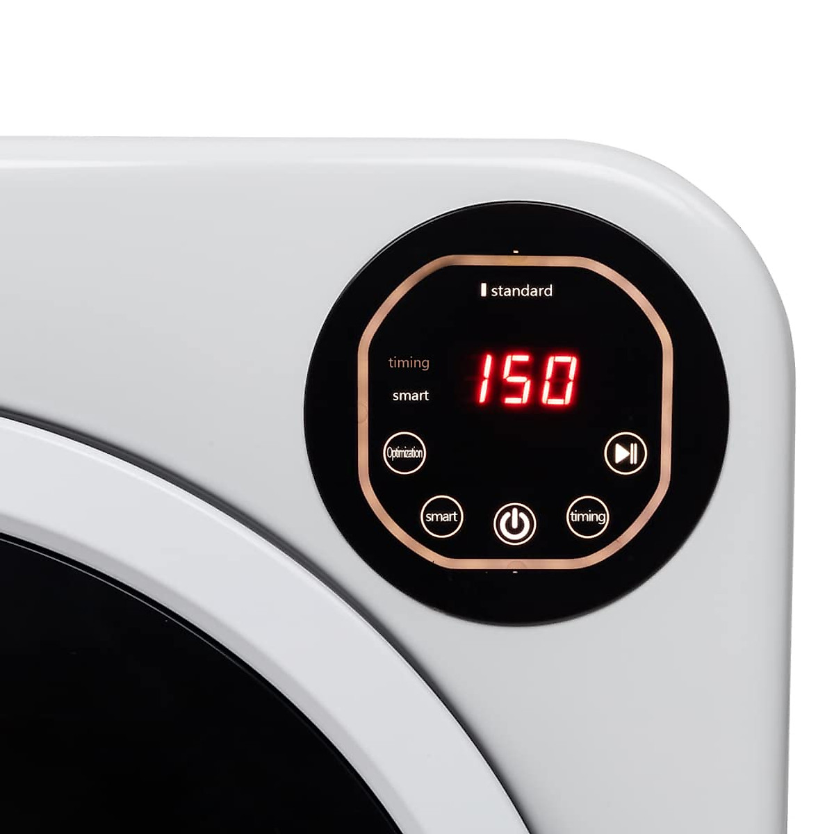 ROVSUN 13.2LBS Electric Compact Clothes Dryer, 3.22 Cu.Ft Portable Front Load Tumble Laundry Dryer w/Stainless Steel Tub, Easy Button Control, Ideal for Home, Apartment, Dorm, RVs, White