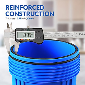 SimPure 40/200 Micron Spin Down Sediment Water Filter Combine with SimPure Whole House Water Filter Housing, for Better Filtration Results