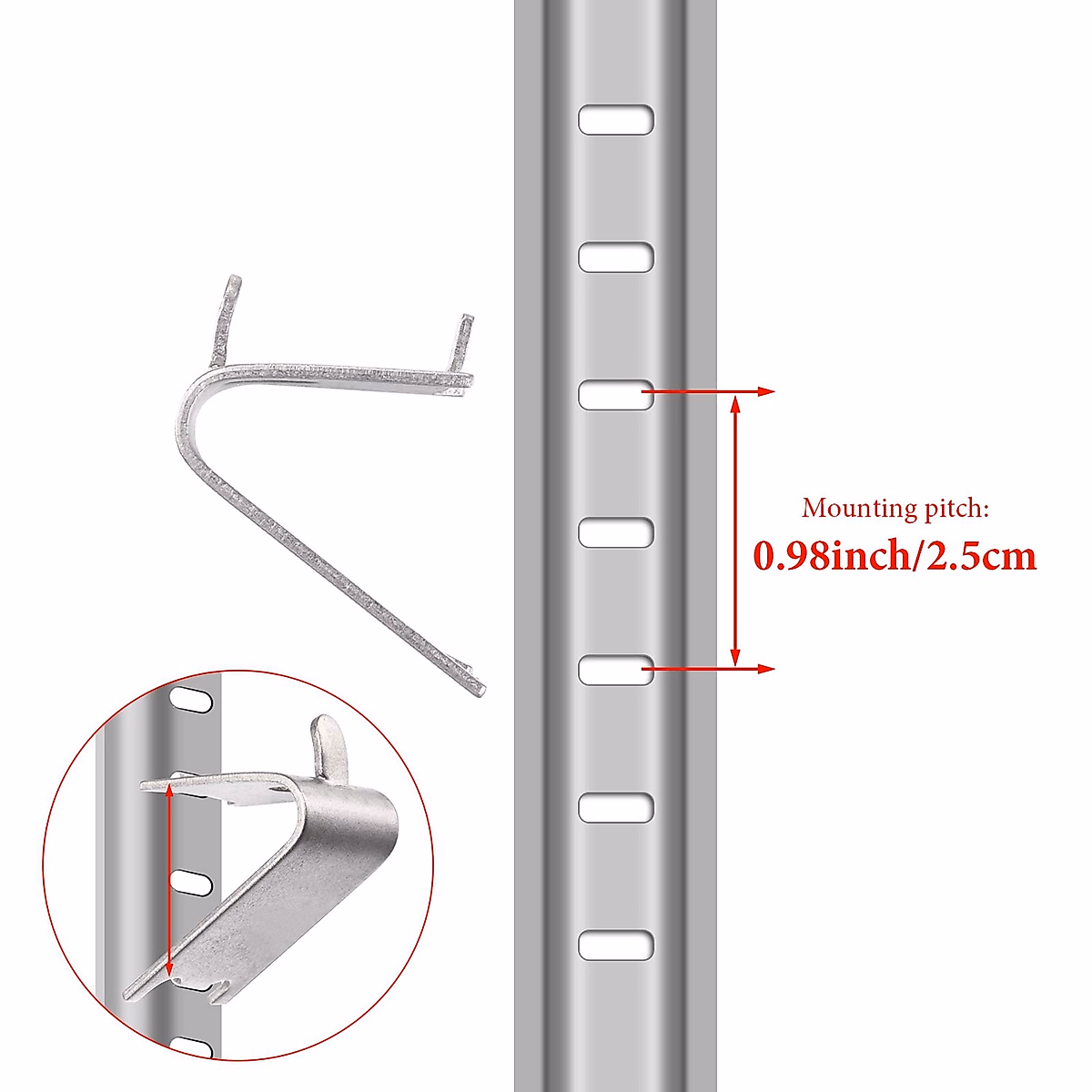 920158 Refrigerator Shelf Clips Freezer Shelf Clip Cooler Shelf Support Commercial Shelf Clip for Fridge(8 Pieces)