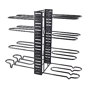 Pot and Pan Organizer for Cabinet – Generic Adjustable 8 Tiers Pots and Pans Organizer Under Cabinet - Expandable Pots Lid Holder Kitchen Cabinet Kitchenware Organizer and Storage