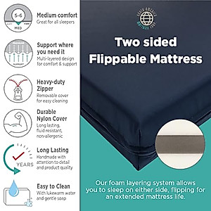 Western Road Sleeper Multi-Density Foam Truck Mattress, 79" x 35" x 5"