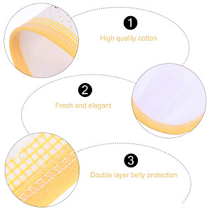 EXCEART 4pcs Baby Umbilical Hernia Belt Baby Belly Button Cord Band Infant Belly Wrap Adjustable Navel Belly Band