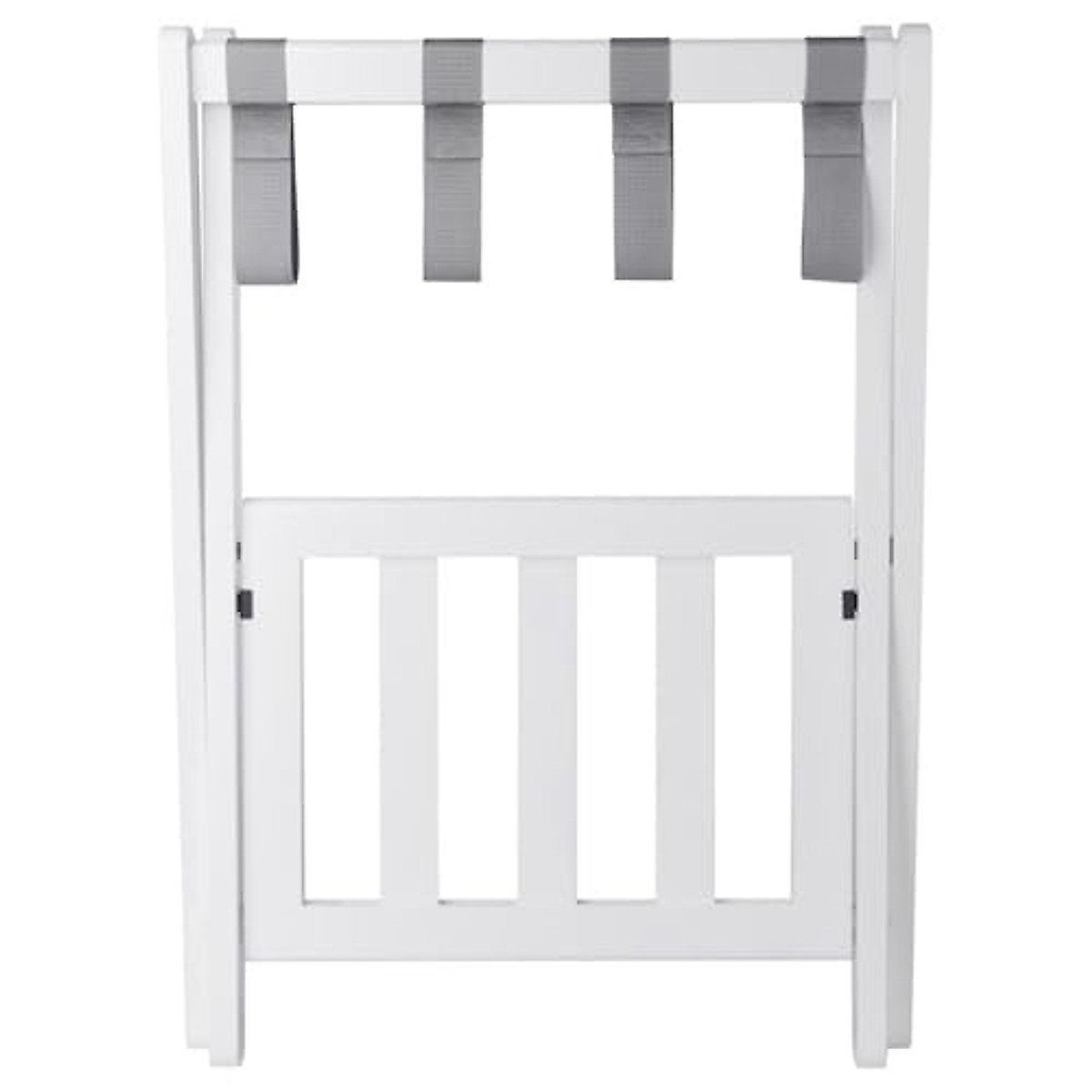 Raya luggage rack with shelf in white finish