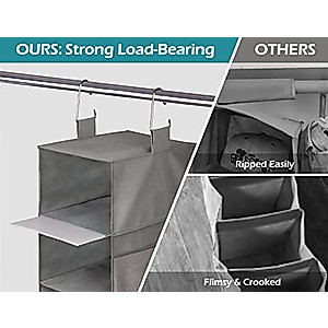 SLEEPING LAMB 8 Shelves Hanging Shoe Rack and 6 Tiers Oxford Over The Door Shoe Organizer