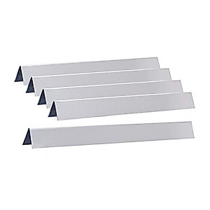GasSaf 24.5 inch Flavorizer Bar Replacement for Weber 7539, 7540, Genesis 300 Series E-310, E-320, S-310, S-320, EP/CEP 310 & 320 (with Side Mounted Control Panels), 5-Pack Stainless Steel Flavor Bar