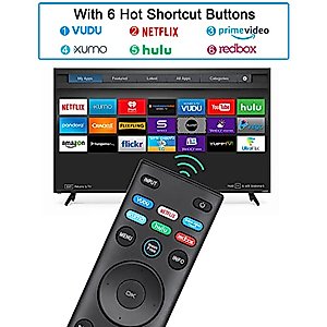 【Pack of 2】 Replacement Remote Control for Vizio TVs,XRT140 for All Vizio LED LCD HD 4K UHD HDR Smart TVs