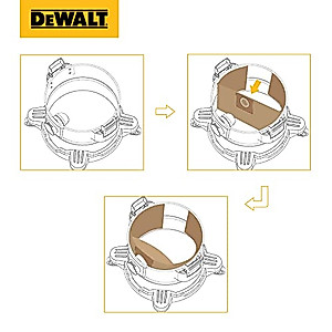 DEWALT DXVA19-4101 Dust Bag, Fit for 6-10 Gallon Wet/Dry Vacuum Cleaners, Compatible with DeWalt DXV06P DXV09P DXV09PA DXV10P DXV10PL DXV10S DXV10SA DXV10SB Wet/Dry Shop Vacuums, 3 Pack