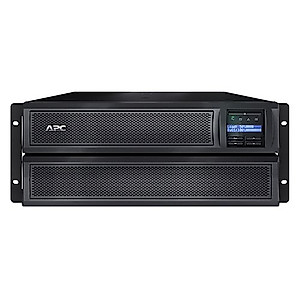 APC Network UPS, 3000VA Smart-UPS Sine Wave, Short Depth UPS with Extended Run Option, SMX3000HVT, Tower/4U Rack Convertible, Line-Interactive, 208V
