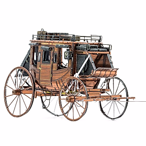 Fascinations Metal Earth Wild West Stagecoach 3D Metal Model Kit