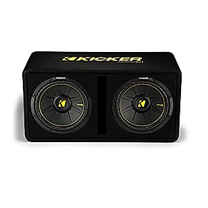 Kicker 44DCWC122 Dual CompC 12" Subwoofers in Vented Enclosure 2-Ohm