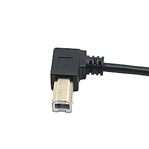chenyang CY Printer Scanner Cable,USB 2.0 Type A Male to USB 2.0 Type B Male Printer Scanner Cable 90 Degree Angled 50cm