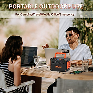 300W Portable Power Station and 111Wh Portable Generator, Camping Solar Generators for Home Use, Emergency, CPAP, Indoor, Outdoor