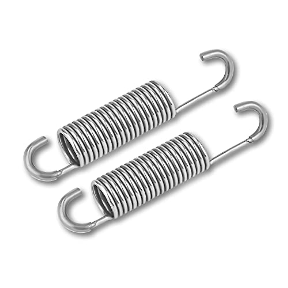 GNPADR 3-5/8" (2 Pieces) Stainless Steel Replacement Recliner Sofa Mechanism Tension Spring - Long Neck Hook