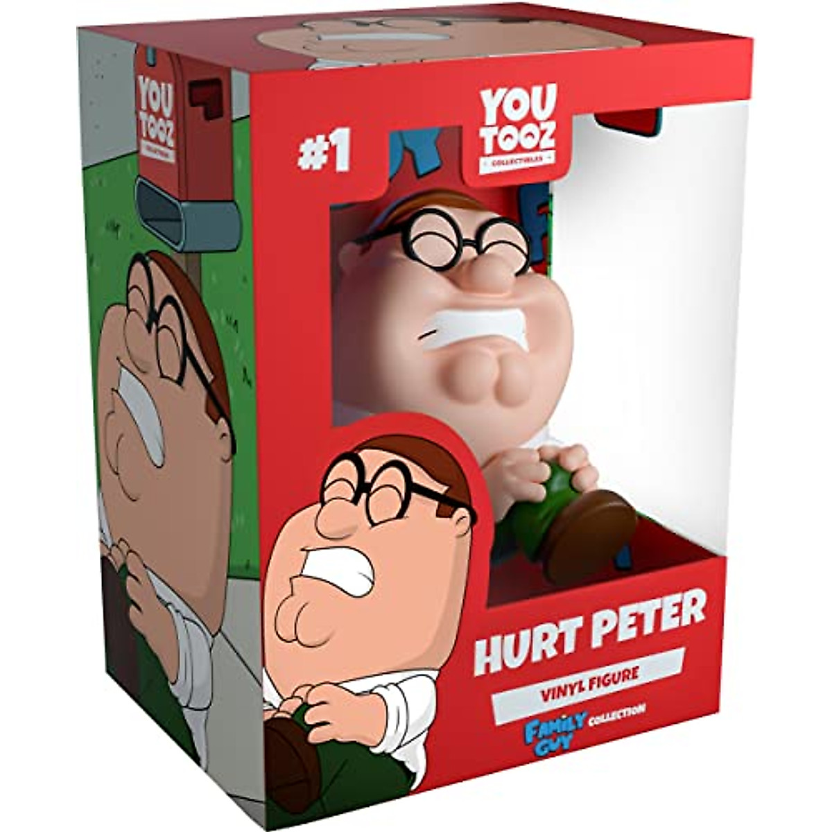 Youtooz Family Guy Collection, Highly Detailed Collectible Vinyl Figure 4.0", Classic Hurt Peter Griffin Scene