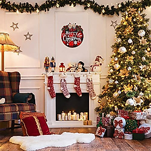 JOICEE 6PACK Wood Circles for Crafts，14 Inch Unfinished Wood Rounds Discs for Door Hanger Sign Blank, DIY Wooden Discs for Crafts Painting and Christmas Halloween Decoration