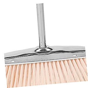 HOMOCONO Cleaning Brooms Floor Cleaning Tools Office Garbage Cleaner Cleaning Supplies Sweeping Brooms Industrial Broom Cleaning Gadgets Long Handle Cleaning Broom Deck Broom Khaki Nylon