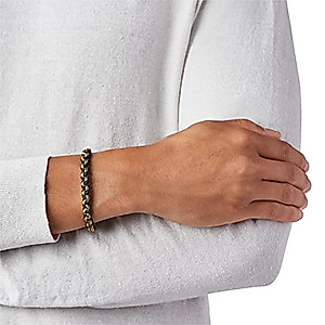 Emporio Armani Men's Antique Gold-Tone Chain-Link Bracelet (Model: EGS2762251)