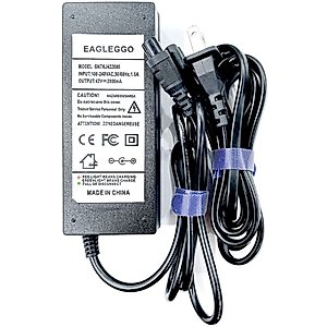EAGLEGGO 42V Charger 3-Prong Inline Connector for 36V Pocket Mod, Sports Mod Dirt Quad, Battery Charger for Millet Electric Scooter
